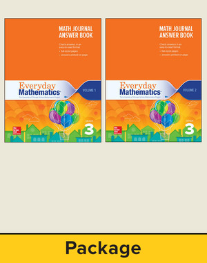 Everyday Mathematics 4, Grade 3, Journal Answer Books (Vol 1 & 2)