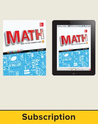 Glencoe Math Course 1, 6-year Complete Student Bundle