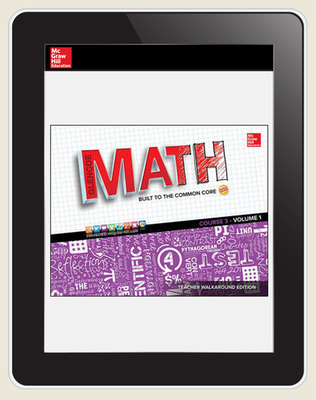 Glencoe Math, Course 3, eTeacher Edition online, 6-year subscription