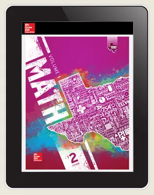 Texas Glencoe Math, Course 2, eStudent Edition online, 7-year subscription
