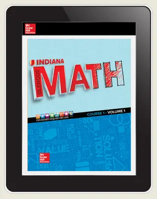 Glencoe Math, Course 1, IN, eStudent Edition online, 1-year subscription