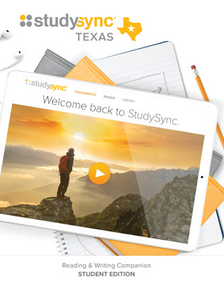 StudySync Grade 6 Texas Standard Single Bind Student Bundle plus 1 ...