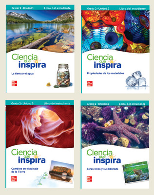 Inspire Science Grade 2, Print Spanish Student Edition Bundle (Units 1-4)