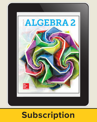 Glencoe Algebra 2 2018, eStudent Edition, 5-year subscription