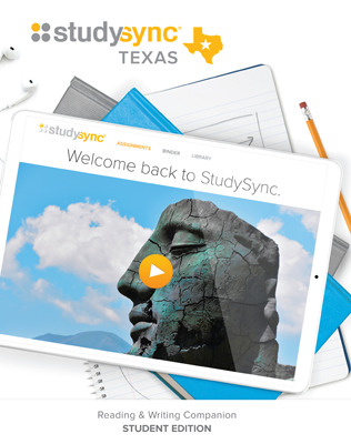 StudySync Grade 7 Texas Standard Hardcover Student Bundle, 8-year print ...