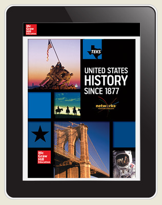 Student LearnSmart United States History since 1877 7-Year for Texas