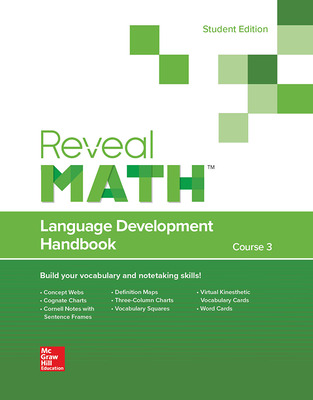 Reveal Math Course 3, Language Development Handbook, Student Edition