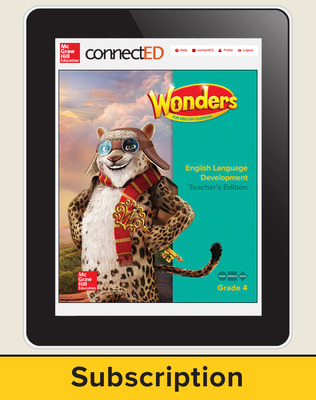 Wonders for ELs National Standalone 1-year Teacher Workspace, Grade 4