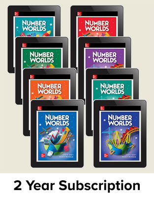 Number Worlds, Levels A-J Student Premium English/Spanish digital, 2 ...