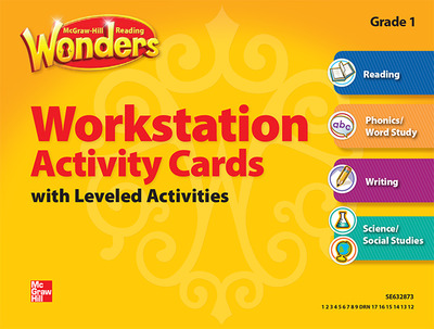 Reading Wonders, Grade 1, Workstation Activity Cards Package