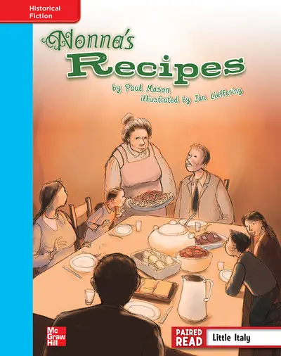 Reading Wonders, Grade 4, Leveled Reader Nonna's Recipes, On Level, Unit 6, 6-Pack