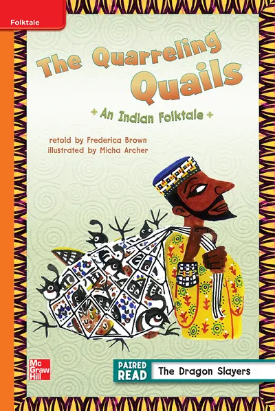 Reading Wonders, Grade 3, Leveled Reader The Quarrelling Quails: An Indian Folktale, Approaching ...