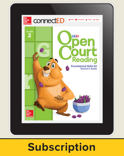 Open Court Reading Foundational Skills Kit Teacher License, 6-year ...
