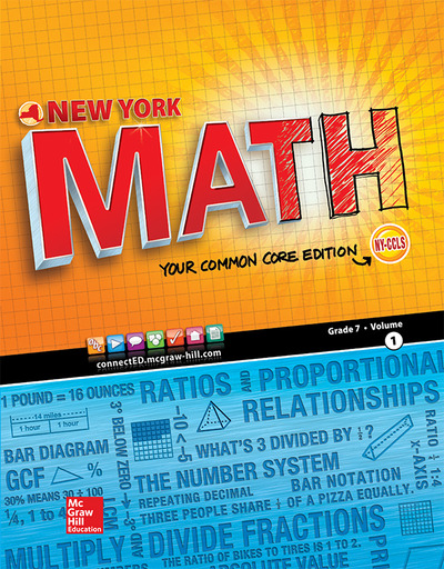 CUS Glencoe Math Grade 7 Student Edition, Volume 1 New York Edition