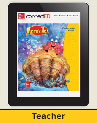 Maravillas Teacher Workspace (6-Year Subscription), Kindergarten