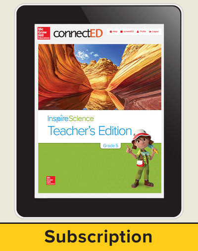 Inspire Science Grade 5, Online Teacher Center, 6-Year Subscription