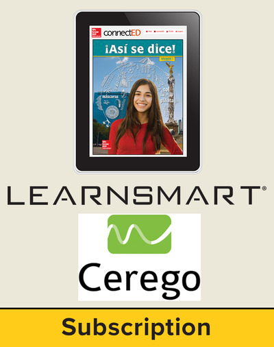 Asi se dice Level 1, Student Learning Center with SmartBook and Cerego ...