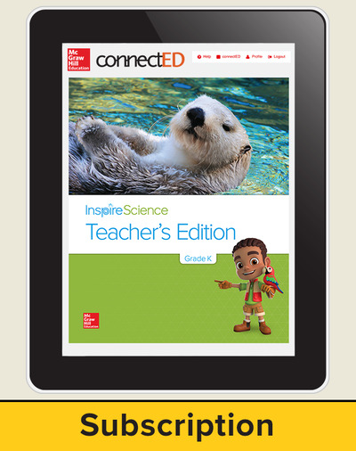 Inspire Science Grade K, Online Teacher Center, 6-Year Subscription
