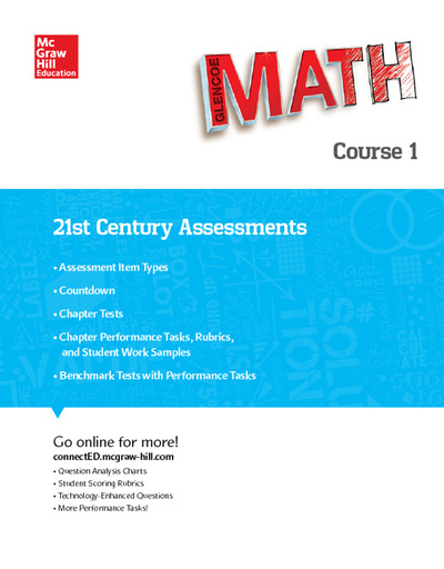 Glencoe Math, Course 1, 21st Century Assessment Masters