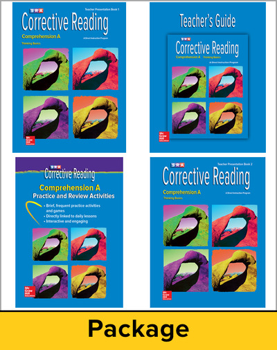 Corrective Reading Comprehension Level A, Teacher Materials Package