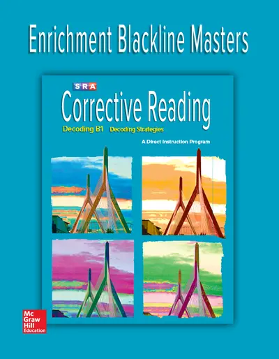 Corrective Reading Decoding Level B1 Enrichment Blackline Master