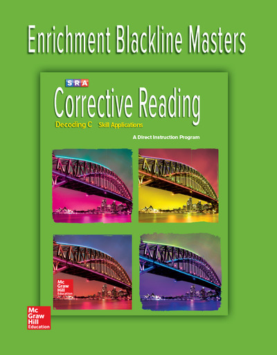 Corrective Reading Decoding Level C, Enrichment Blackline Master