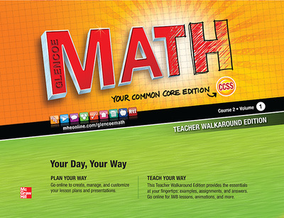 Glencoe Math, Course 2, Teacher Walkaround Edition, Volume 1
