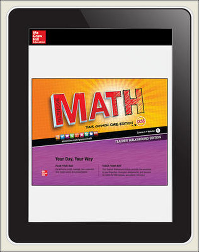 Glencoe Math Course 3, online eTeacher Edition, 6-yr s