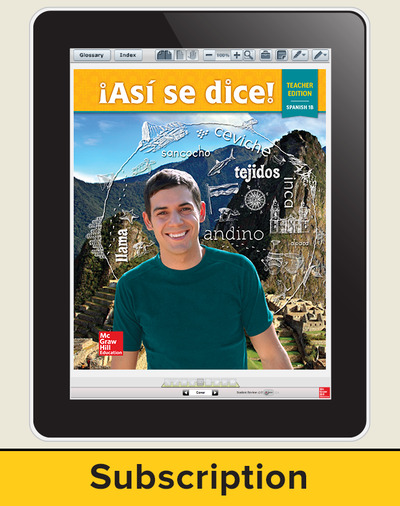 Asi se dice Level 1B, Teacher Suite 6-year subscription