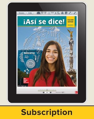 Asi se dice Level 1, Teacher Suite 1-year subscription