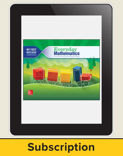 Everyday Math Digital Teacher Center, 3 Year Subscription, Grade K