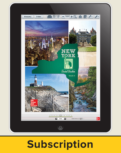 McGraw-Hill Education Grade 4 New York Social Studies SE Online 1 Year ...