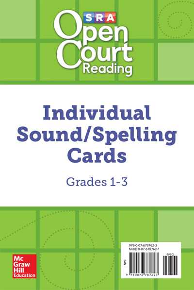 Open Court Reading Grades 1-3 Individual Sound/Spelling Cards