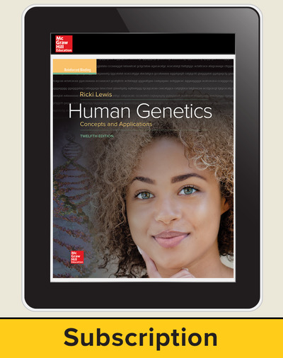Lewis, Human Genetics, 2018, 12e (Reinforced Binding) Online Teacher Edition, 1-year subscription