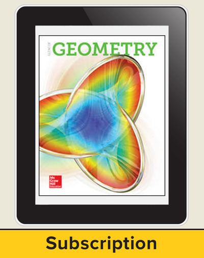 Glencoe Geometry 2018, eStudent Edition, 5-year subscription