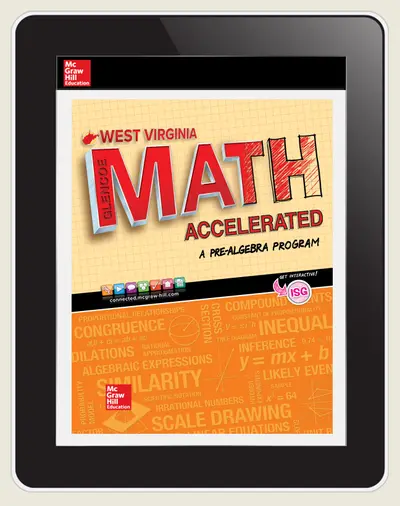 Glencoe Math Accelerated, West Virginia eStudent Edition, 1-year subscription