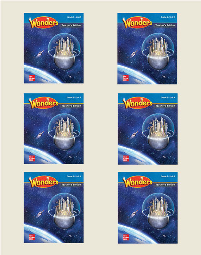 Wonders Grade 6 Teacher's Edition Package