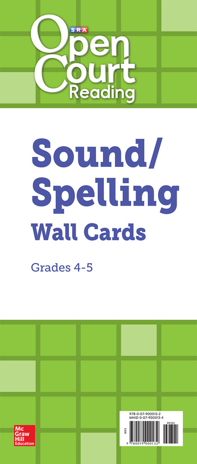 Open Court Reading Grades 4-5 Sound/Spelling Wall Cards