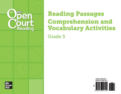 Open Court Reading Grade 5, Leveled Reading Cards