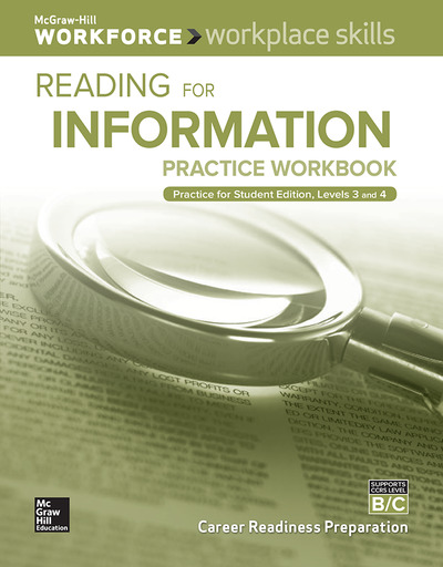 Workplace Skills Practice Workbook, Levels B/C, Reading for Information ...
