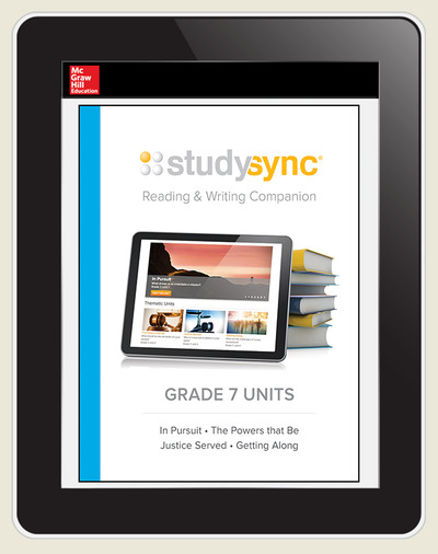 StudySync ELA Grade 7, Student/Units Reading & Writing Companions ...