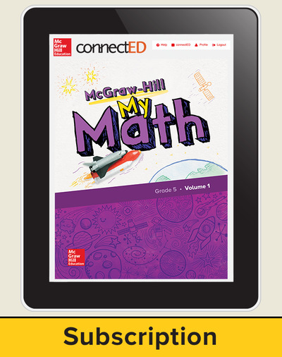 McGraw-Hill My Math, Student Center 3 Year Subscription Grade 4