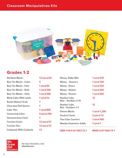 My Math Manipulative Kit, Grades 1-2