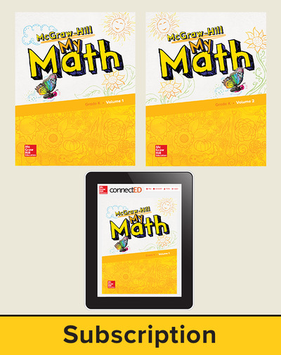 McGraw-Hill My Math 2018 6-year Student Bundle, Grade K