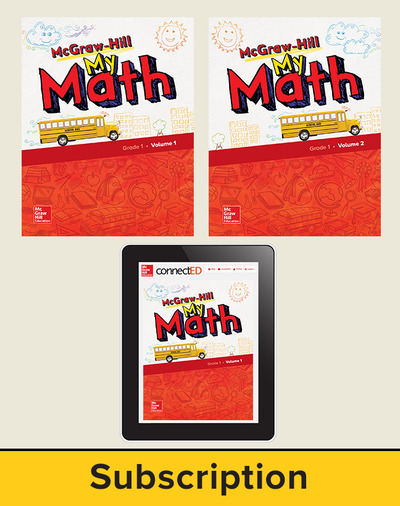 McGraw-Hill My Math 2018 6-year Student Bundle, Grade 1