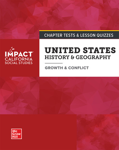 IMPACT: California, Grade 8, Chapter Tests and Lesson Quizzes, United ...