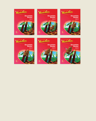 WonderWorks Grade 1 Decodable Reader 6 copies