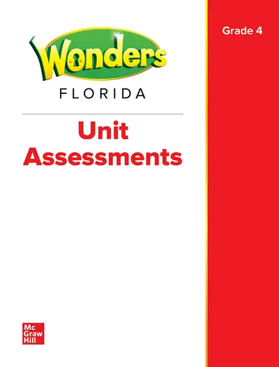 Wonders Grade 4 Florida Unit Assessments