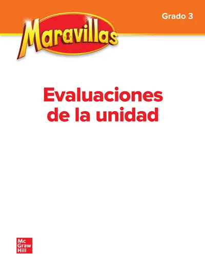 Maravillas Grade 3 National Unit Assessment