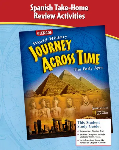 Journey Across Time, Early Ages, Spanish Take Home Review Activities
